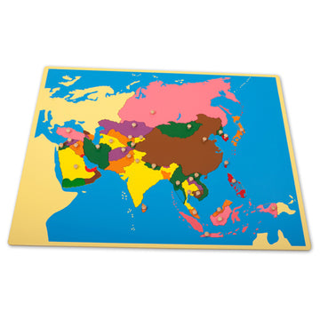 Montessori World Continents Puzzle Map – Absorbent Minds Montessori