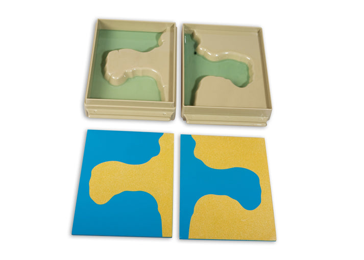 Montessori Sandpaper Land and Water Forms Boards – Absorbent Minds ...