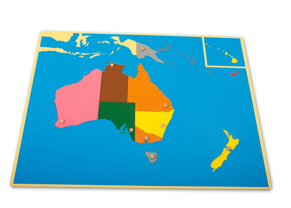 Montessori World Continents Puzzle Map – Absorbent Minds Montessori