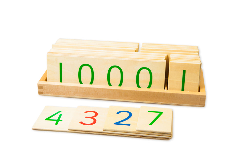 Montessori Wooden Large Place Value Cards 1-9999 – Absorbent Minds ...