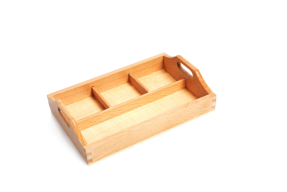 Montessori Round 4 Compartment Sorting Tray with Counters – Absorbent ...