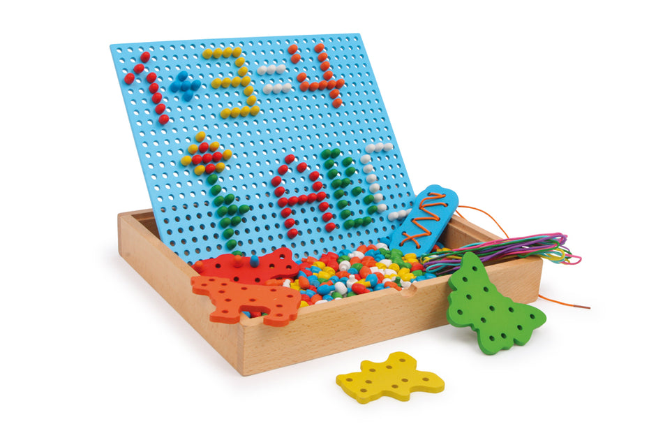 Montessori Jumbo Peg Board with 36 Pegs – Absorbent Minds Montessori