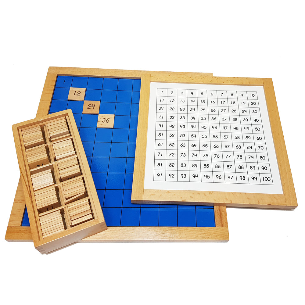 Montessori Hundred Board with Control Chart – Absorbent Minds Montessori